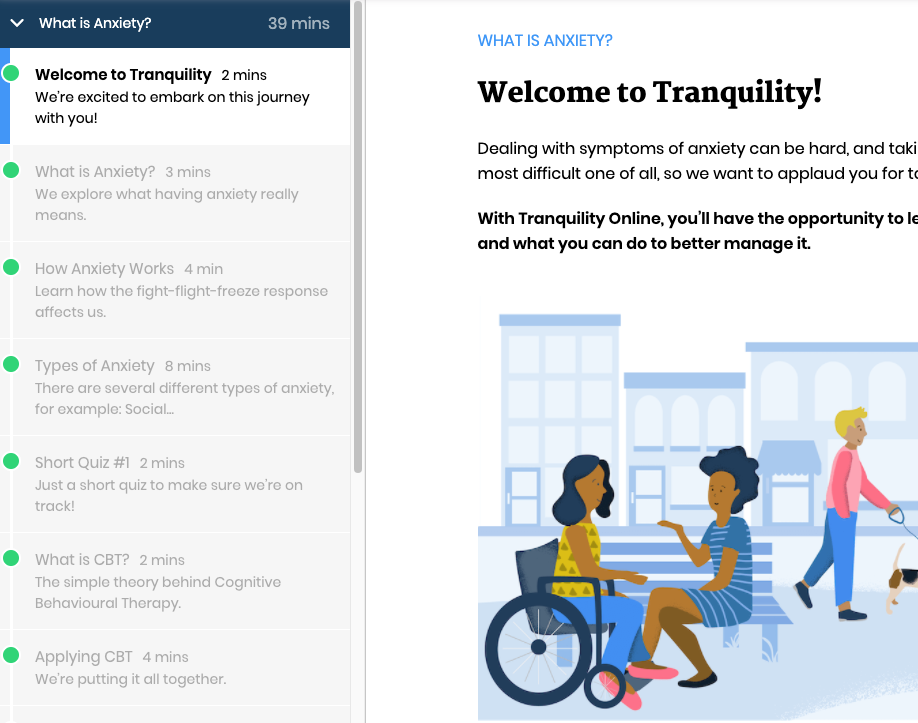Complete your Sessions – Tranquility
